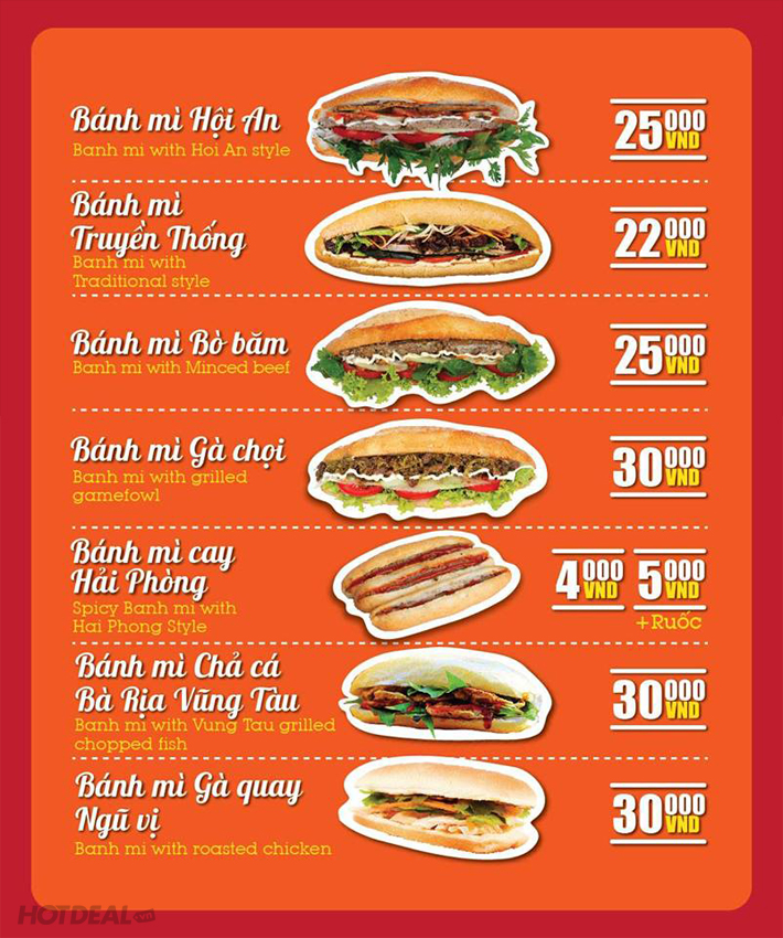 Voucher Toàn Bộ Menu Bánh Mỳ Ngố, Top 10 Bánh Mỳ Nổi Tiếng Nhất Việt ...