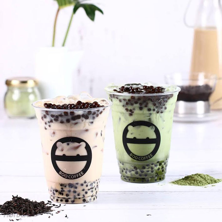 Hệ Thống 3 CN Boo Coffee - Combo Tự Chọn Trà Sữa Size Lớn + Topping